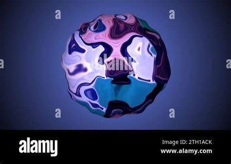 Abstract Liquid Sphere Animation Motion Background Liquid Golden