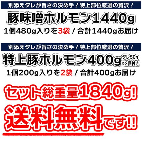 【楽天市場】【てりやきチキンレッグ 980円相当のおまけ付】送料無料 ホルモン好きのためのホルモン2種セット （特上ホルモン200g×2個＋豚