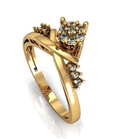 Daimond Ring 3d Model 3d Printable Cgtrader