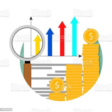 성장 시장 금융 분석 차트 아이콘 개선에 대한 스톡 벡터 아트 및 기타 이미지 개선 경제 그래프 Istock