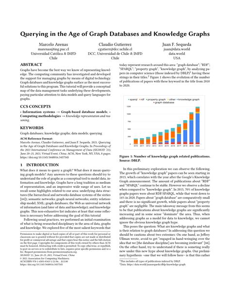 Pdf Querying In The Age Of Graph Databases And Knowledge Graphs