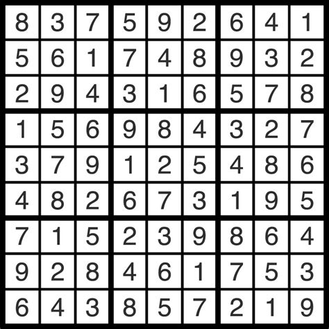Sudoku Solution Jan 8 Pennywise Classified Ads