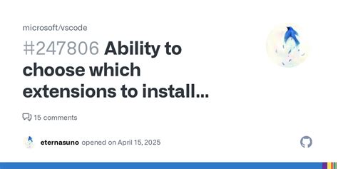 Ability To Choose Which Extensions To Install While Installing An Extension With Packed