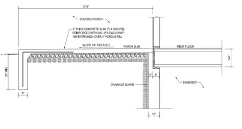 Concrete Porch Slab On Grade Detailing Structural 58 Off