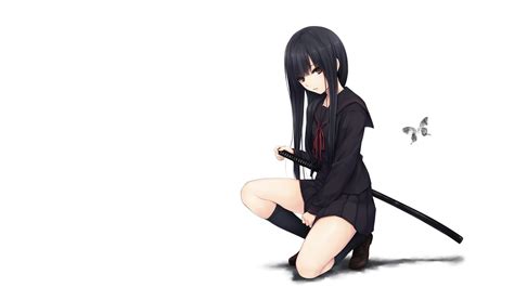 Anime Katana Girl 1920x1080 Wallpapers Wallpaper Cave