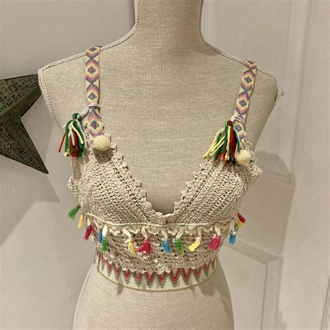 Womens Multi Crop Top Depop