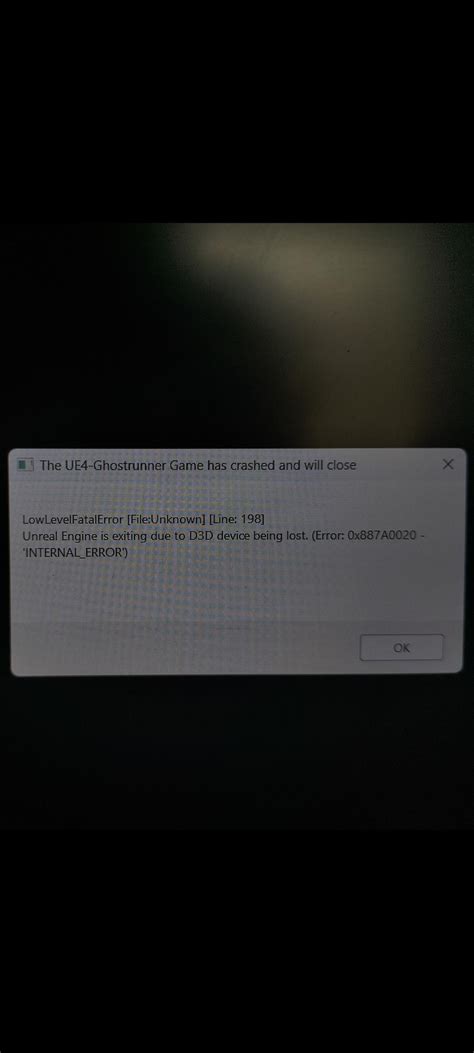 My Game Keeps Crashing R GhostRunner