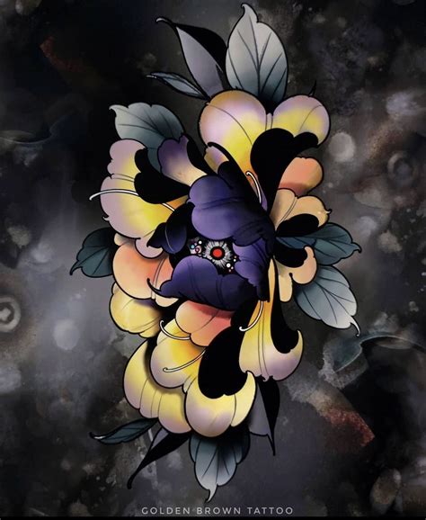 Flower Neck Tattoo Flower Tattoo Drawings Tattoo Design Drawings