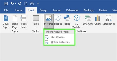 How To Insert A Picture In Microsoft Word Document Geeksforgeeks