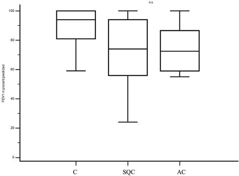 The Preoperative Median Fev1 Percent Predicted Differed Not