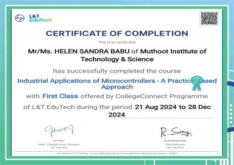 Helen Sandra Babu On Linkedin Microcontrollers Electronics Ltedutech