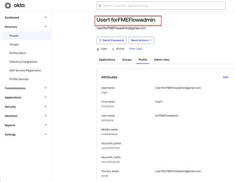 Configure User Attribute Mapping With Okta SAML Provider FME Support Center
