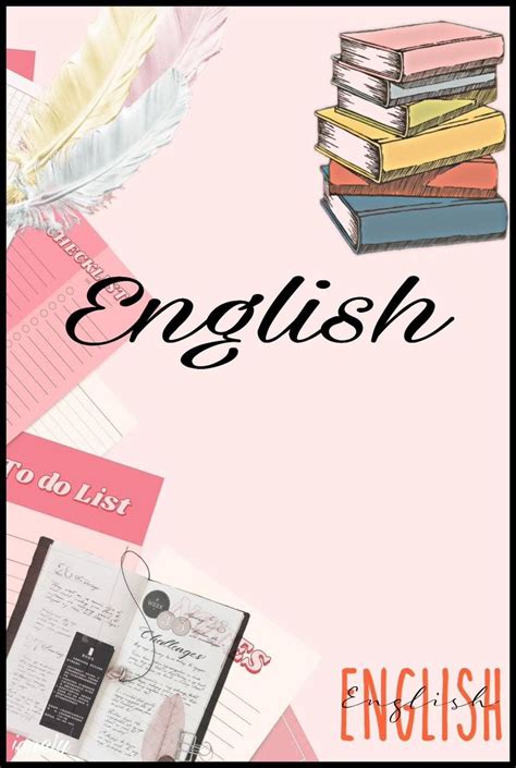 English Binder Cover