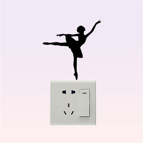 Wall Sticker For Dance Room Bedroom Black Ballet D Grandado
