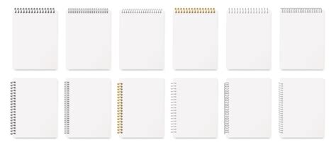 premium vector realistic notebook empty pages of diary