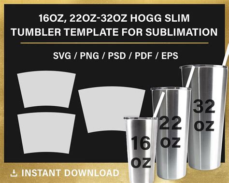 Free Tumbler Wrap Template