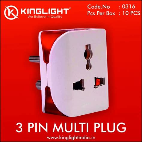 Brass 3 Pin Multi Plug Socket White At 22 Piece In Ahmedabad ID