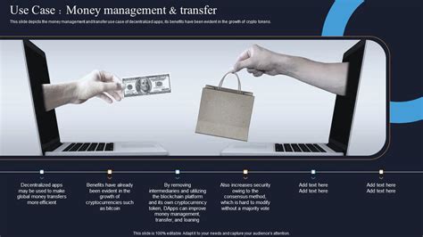 decentralization app development use case money management andtransfer