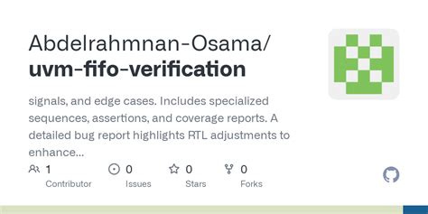 Github Abdelrahmnan Osamauvm Fifo Verification Signals And Edge
