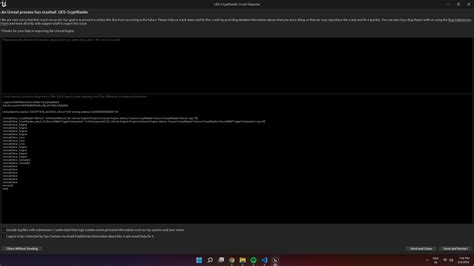 Unreal Crashing And Giving Unhandled Exception Exceptionaccess