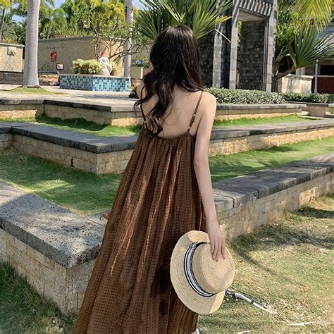 풀빌라 여름 어깨끈 뷔스티에 나시롱원피스 여름 휴양지 여신 여성스러운 바캉스 해외여행원피스