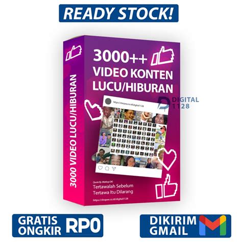 Jual 3000+ VIDEO KONTEN LUCU VIRAL FYP SIAP UPLOAD MEDSOS AUTO FYP ...