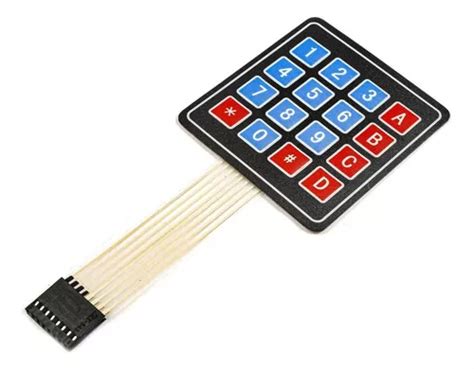 Teclado Membrana Matricial 4x4 16 Teclas Keypad Arduino Pic MercadoLivre