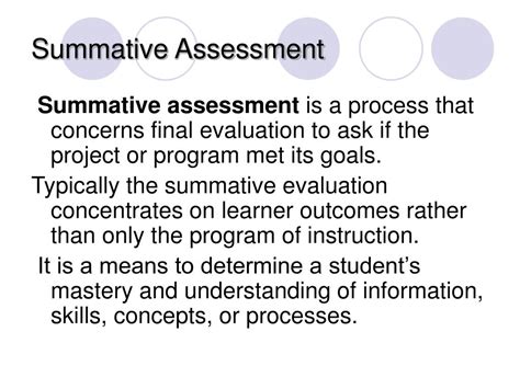 Ppt Summative Assessment Lesson Planning Powerpoint Presentation
