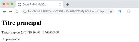 Le Timestamp Unix Et La Date En Php Pierre Giraud