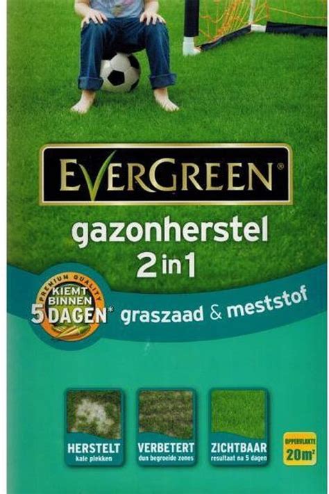Gazonherstel graszaad mest 2 IN 1 20 m² set van 3 stuks bol