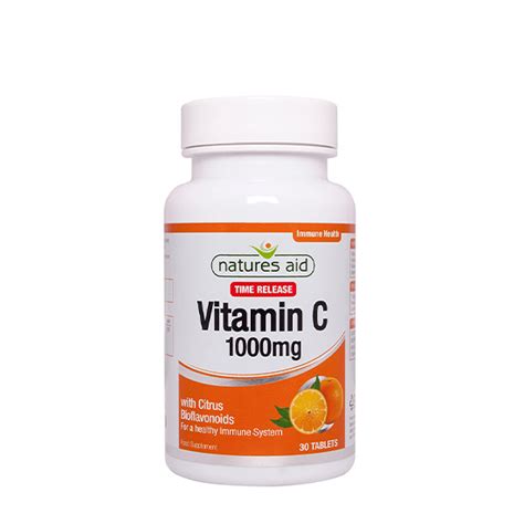 Natures Aid Vitamin C 1000mg Time Release 30 Tablets Aesthetic Today Uae