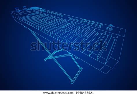 Piano Roll Analog Synthesizer Faders Buttons Stock Vector Royalty Free 1948433521 Shutterstock