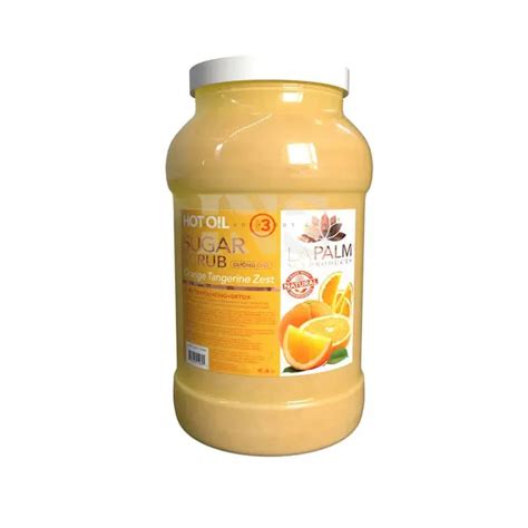Inail Supply La Palm Oil Sugar Scrub Orange Tangerine Zest Gallon