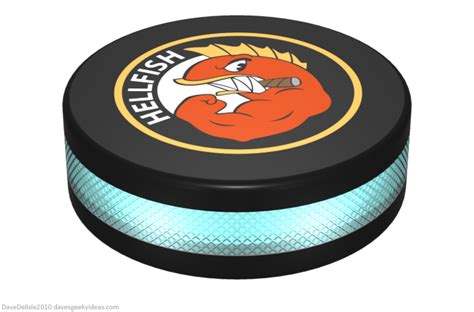 Tron Hockey Puck Daves Geeky Ideas