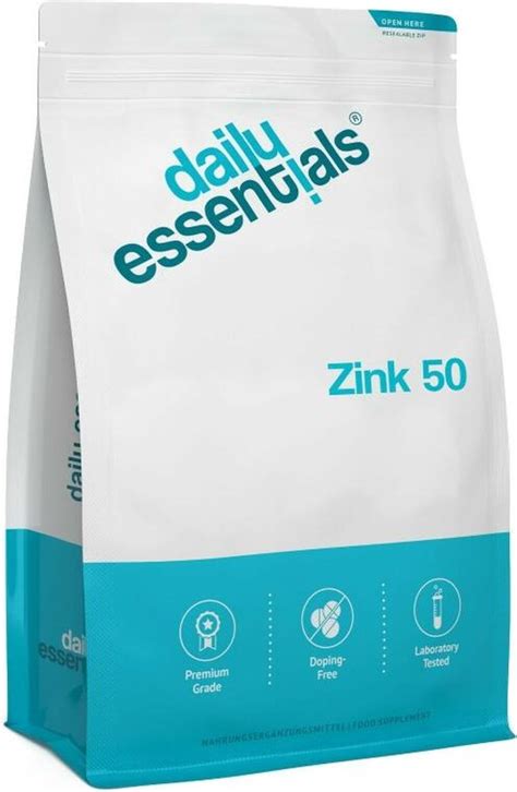 Zink Zinc 50 Mg 250 Tabletten Zink Gluconaat Spoorelement