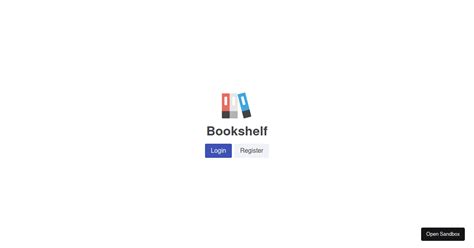 Bookshelf Codesandbox