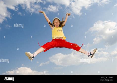 In a jump Stock Photo - Alamy