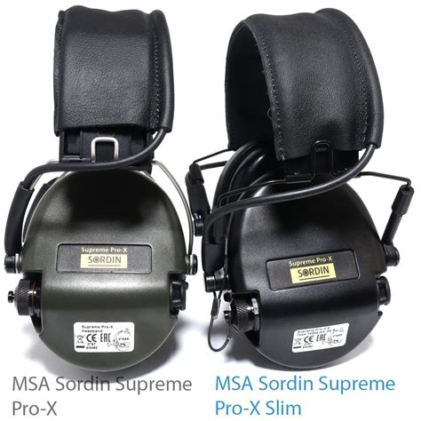 Наушники активные MSA Sordin Supreme Pro-X Slim черный / черная кожа ...