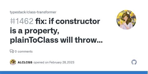 Fix If Constructor Is A Property Plaintoclass Will Throw A Error