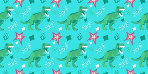 Premium Vector Cool Vector Seamless Dino Pattern Cute And Fun Dino