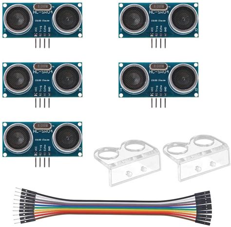 Makerfocus 5pcs Hc Sr04 Ultrasonic Module Distance Sensor Kit With Du