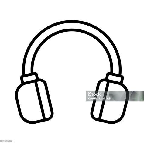 헤드폰 이어폰 헤드셋 아이콘 로고 디자인 벡터 템플릿 그림 기호 및 기호 픽셀 완벽 0명에 대한 스톡 벡터 아트 및 기타 이미지 0명 Dj Mp3 플레이어 Istock