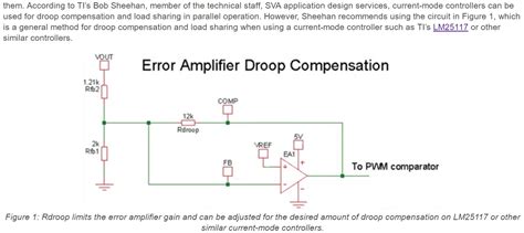 LM Droop Compensation Therory Power Management Forum Power Management TI E E Support