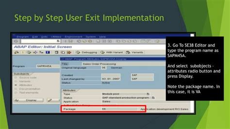 Sap User Exit For Functional Consultant Pptx
