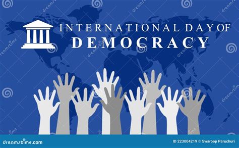 International Day Of Democracy Stock Vector Illustration Of Number