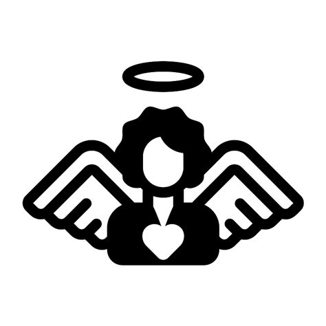 Angel Wings With Heart Vector