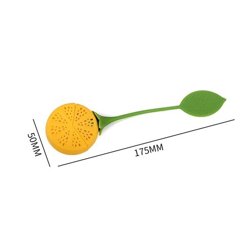 Lemon Shape Silicone Tea Infuser Loose Leaf Strain Grandado