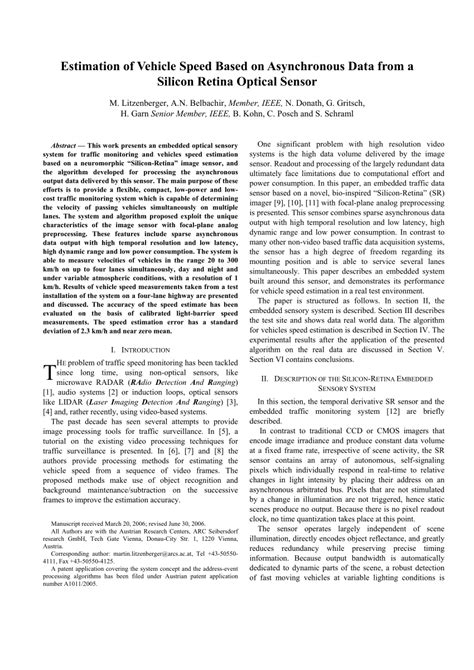 pdf estimation of vehicle speed based on asynchronous data from a