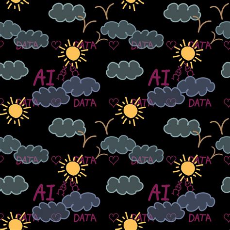 Download Cloud Computing Artificial Intelligence Doodles Royalty Free Stock Illustration