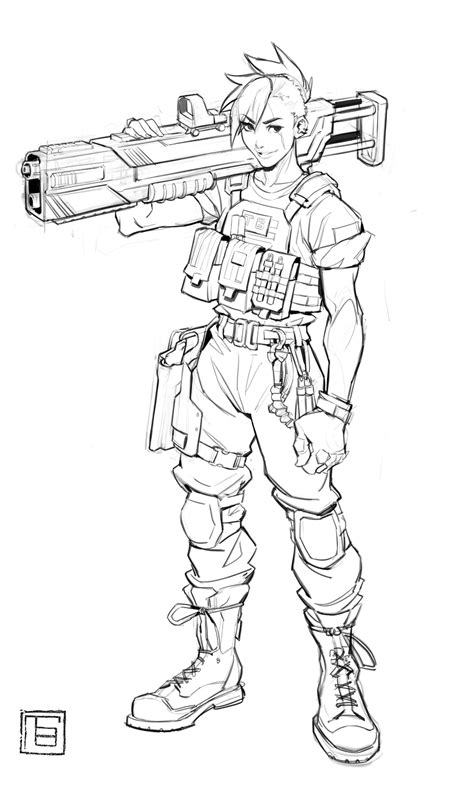ArtStation TBchoi TB Choi Sketches Doodle Sketch Comic Art